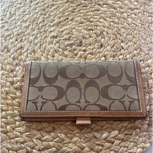 Coach | Other | Authentic Coach Check Book Coverwallet | Poshmark